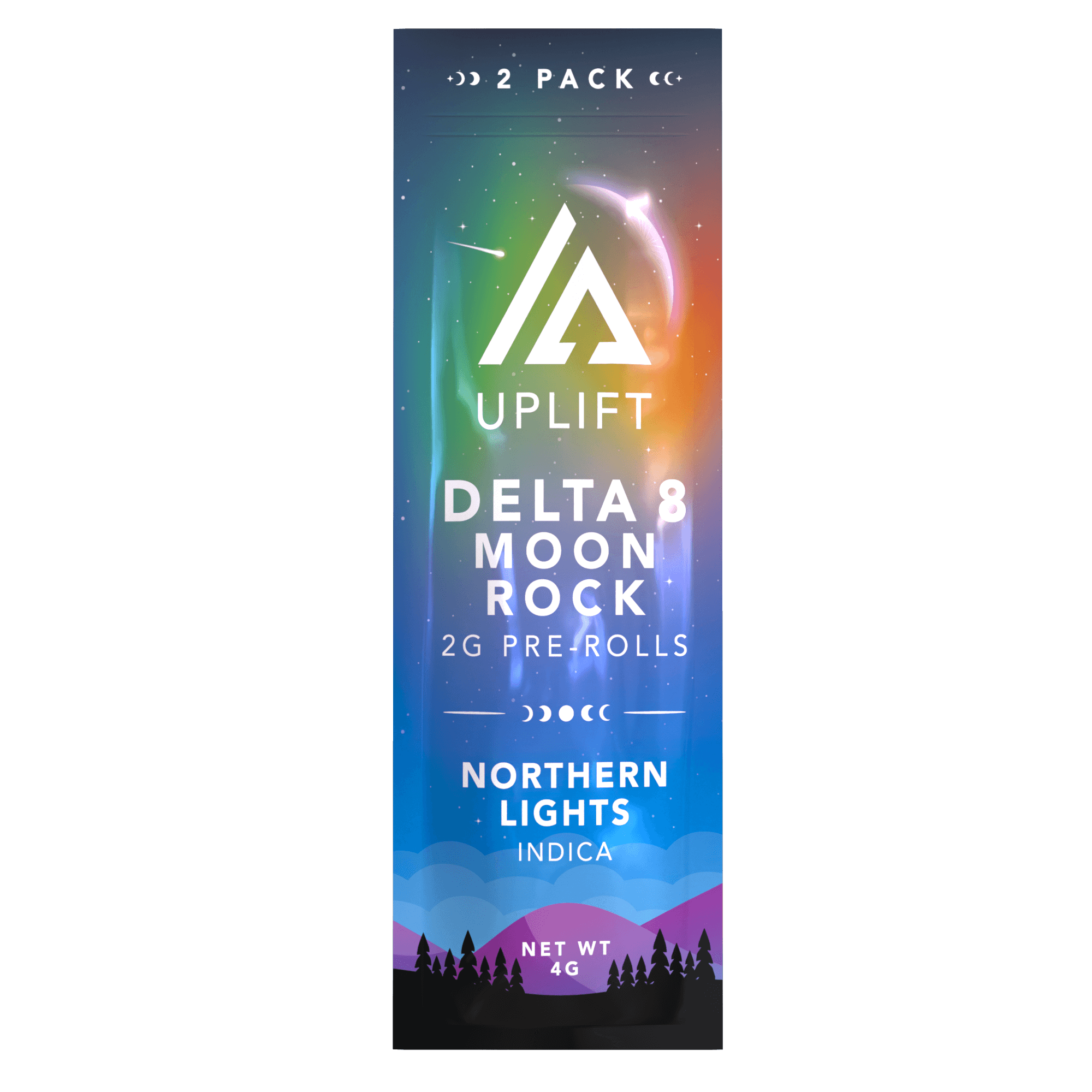 2 Pack 2g Delta 8 Moonrock Pre Roll – Uplift CBD